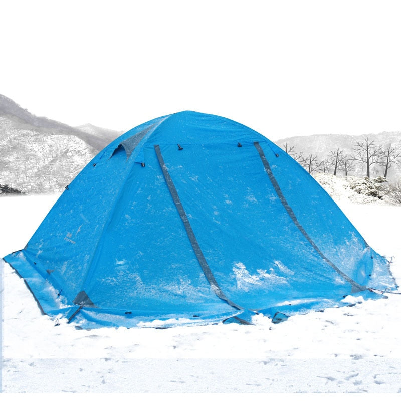 FLYTOP 3-4 Person Separated Double Layer Winter Camping Tent with Alum ...