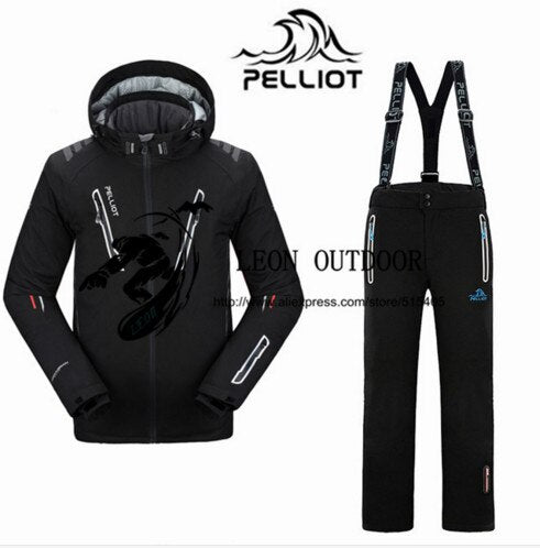 Pelliot Male Ski Suits Jacket+Pants Men's Water-proof,Breathable TTher ...