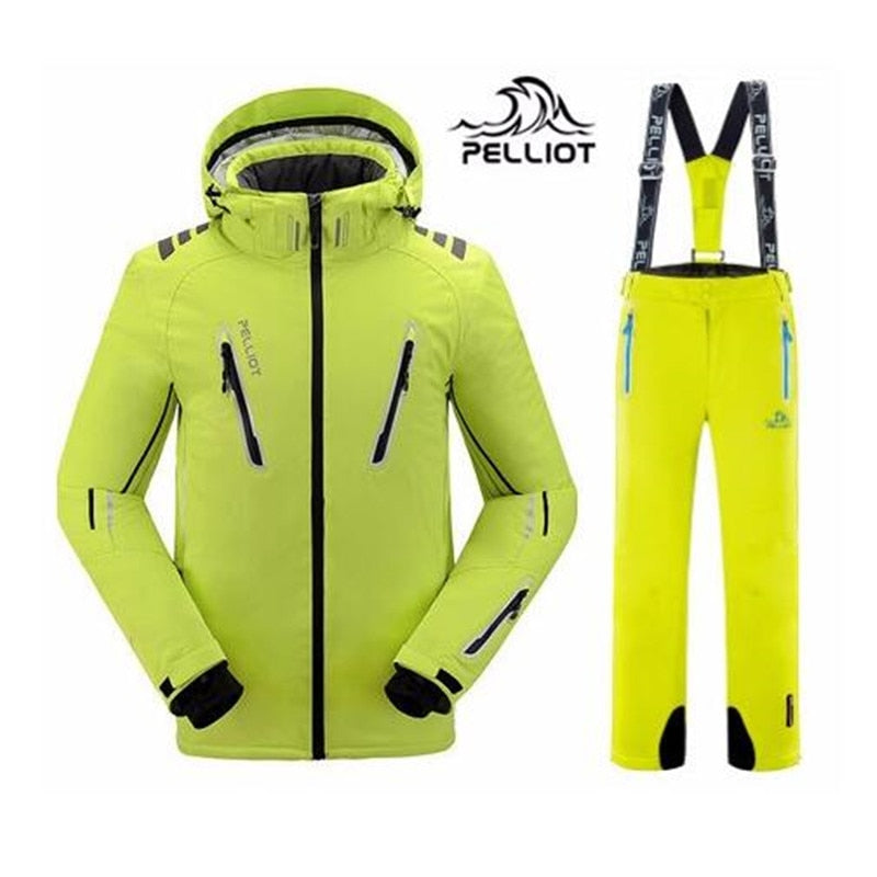 Pelliot Male Ski Suits Jacket+Pants Men's Water-proof,Breathable TTher ...