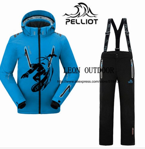 Pelliot Male Ski Suits Jacket+Pants Men's Water-proof,Breathable TTher ...
