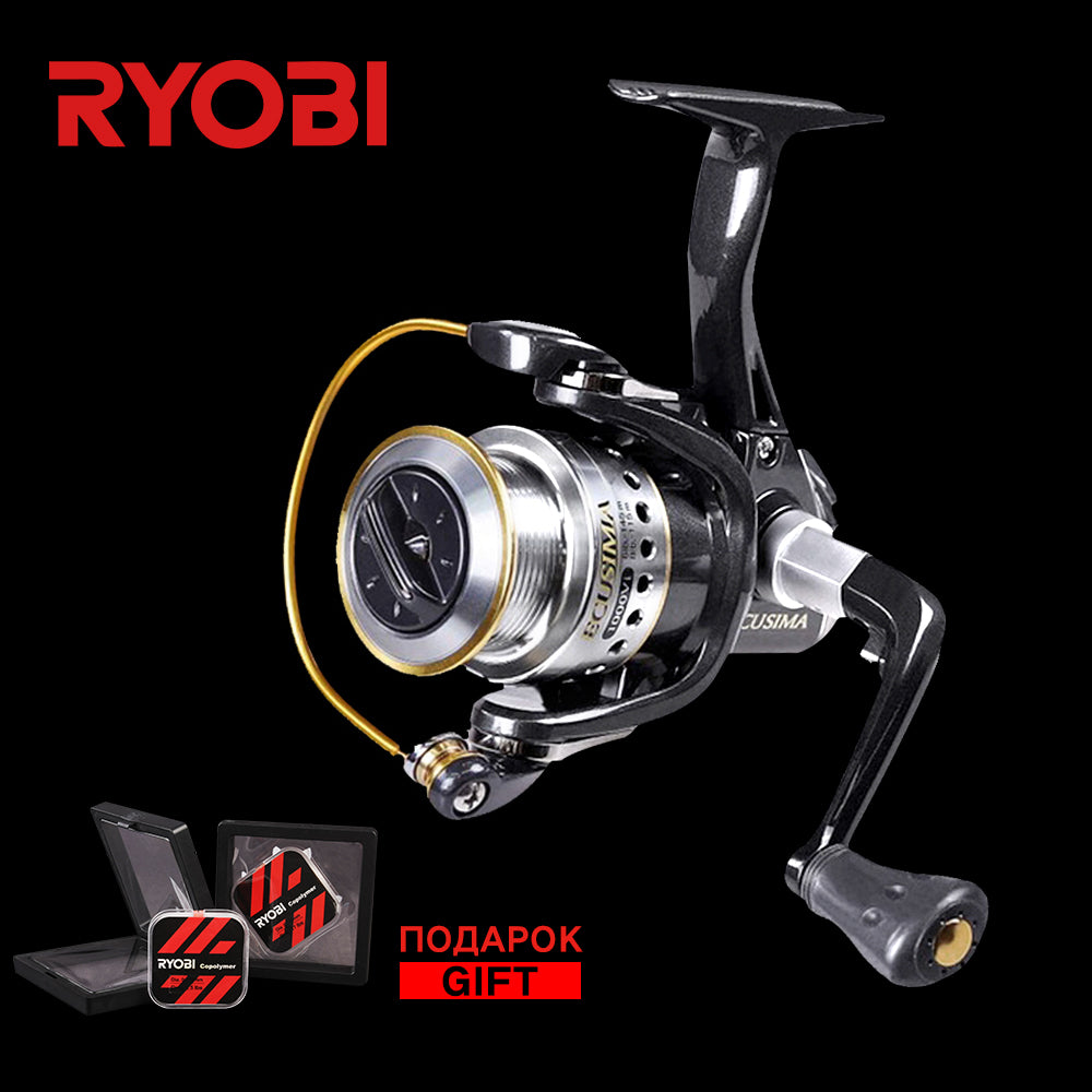 RYOBI ECUSIMA Spinning Reel 1000-8000 Saltwater Power Fishing Wheel 5B ...