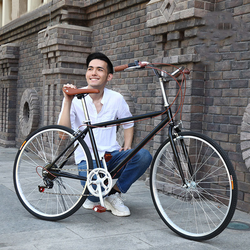 Road Bike 26 inch Retro Variable Speed Light Bicycle Commuter Vintage ...