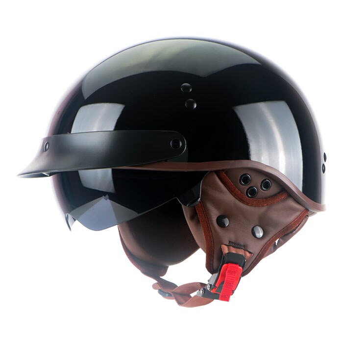 TORC T55 vintage motorcycle helmet vintage summer half helmet with inn ...