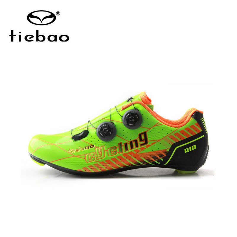 Tiebao Road Carbon Fiber Cycling Shoes Professional Ultralight Self-Lo ...