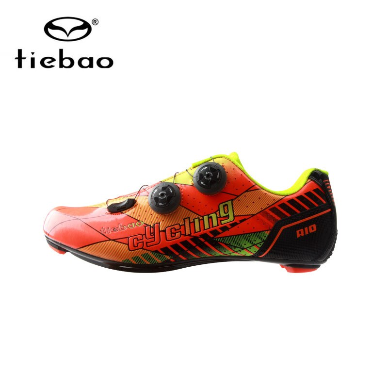 Tiebao Road Carbon Fiber Cycling Shoes Professional Ultralight Self-Lo ...