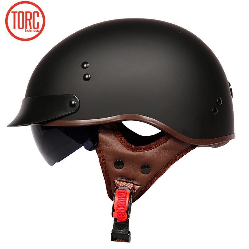 Torc T55 Motorcycle Helmet Motorbike Riding Half Helmets Retro Half Vi ...