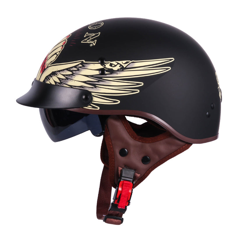 Torc T55 Motorcycle Helmet Motorbike Riding Half Helmets Retro Half Vi ...