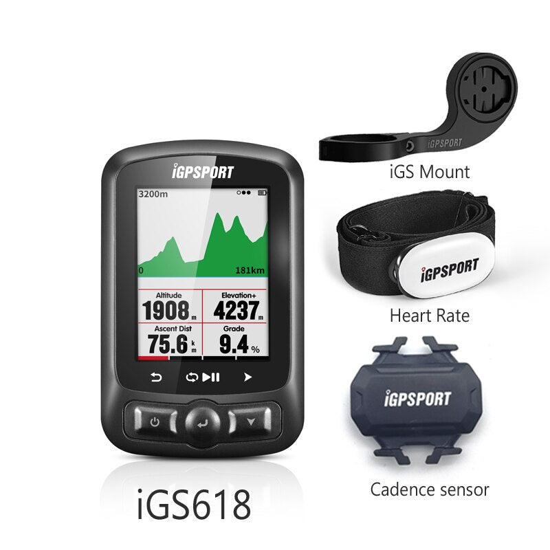 igs618 ANT+Bluetooth cycling power meter iGS618 iGPSPORT gps Bike comp ...